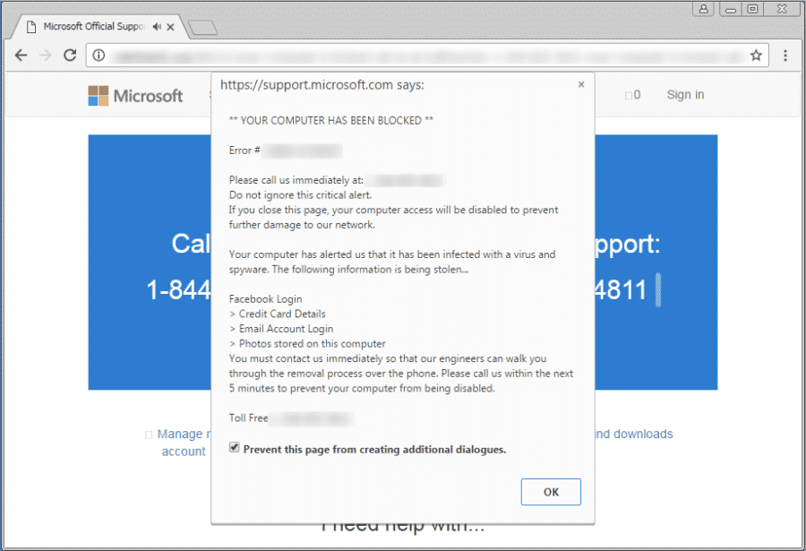 Microsoft Support virus melding verwijderen - PC Tips