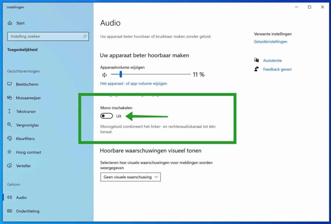 Mono audio in- of uitschakelen in Windows 10? Dit is hoe!