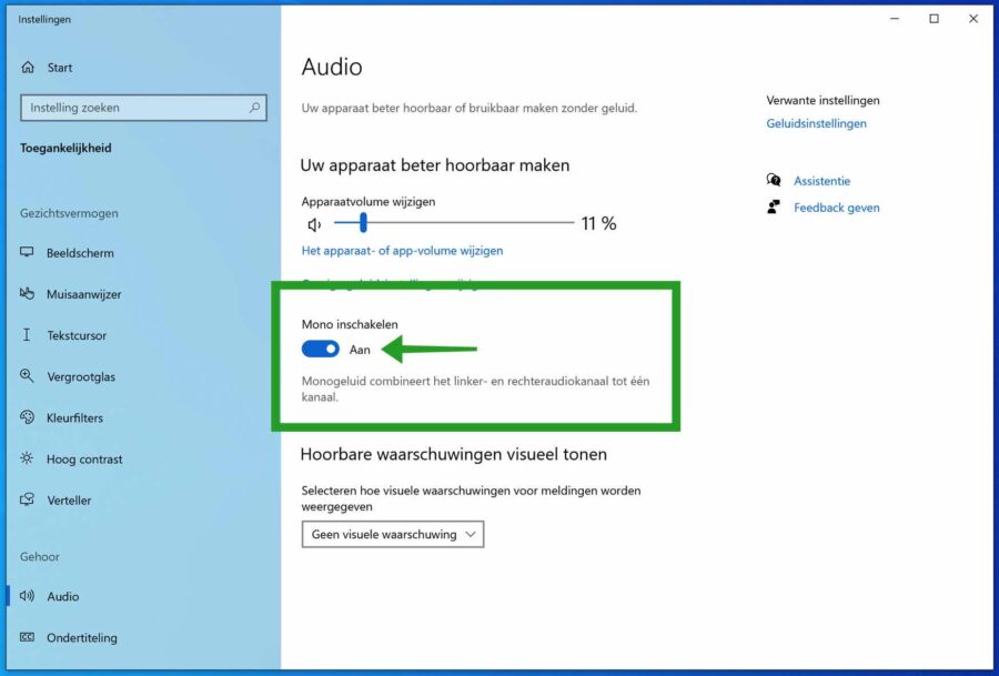 Mono audio in- of uitschakelen in Windows 10? Dit is hoe!