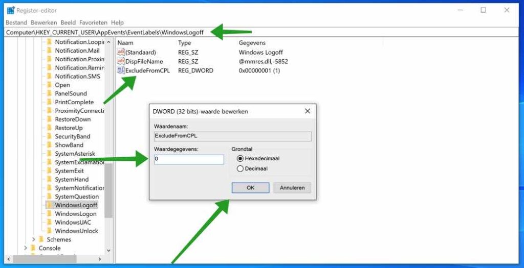 Windows 10 opstart (of afsluit) geluid inschakelen, uitschakelen of ...