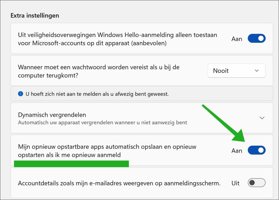 Opstartbare apps automatisch openen bij aanmelden in Windows