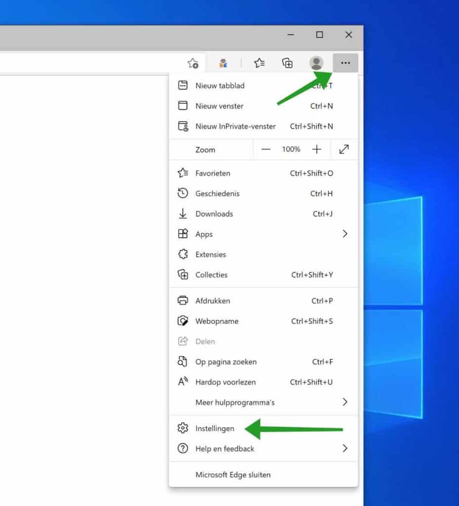 Laat Microsoft Edge altijd uw laatst geopend tabbladen openen