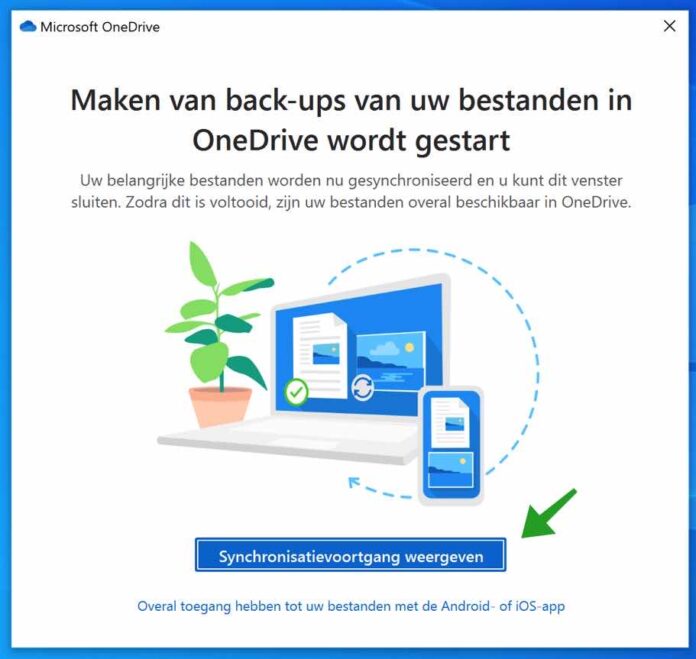 Maak een back-up van Documenten map met OneDrive in Windows