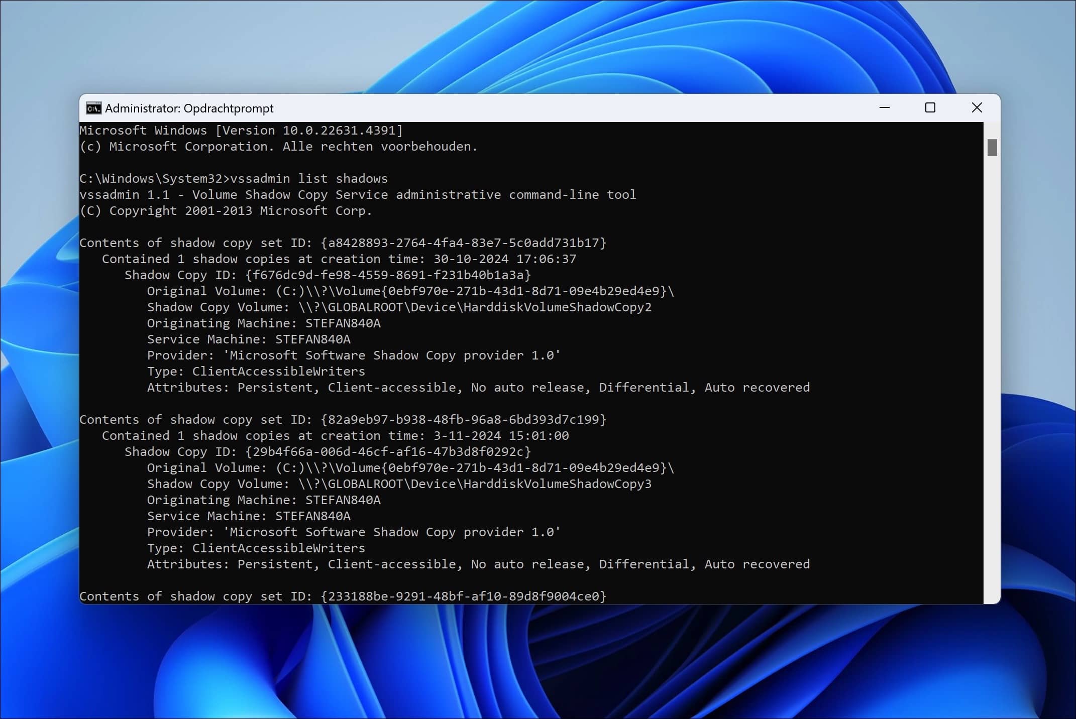 Eerder aangemaakte herstelpunten weergeven in Windows 11/10