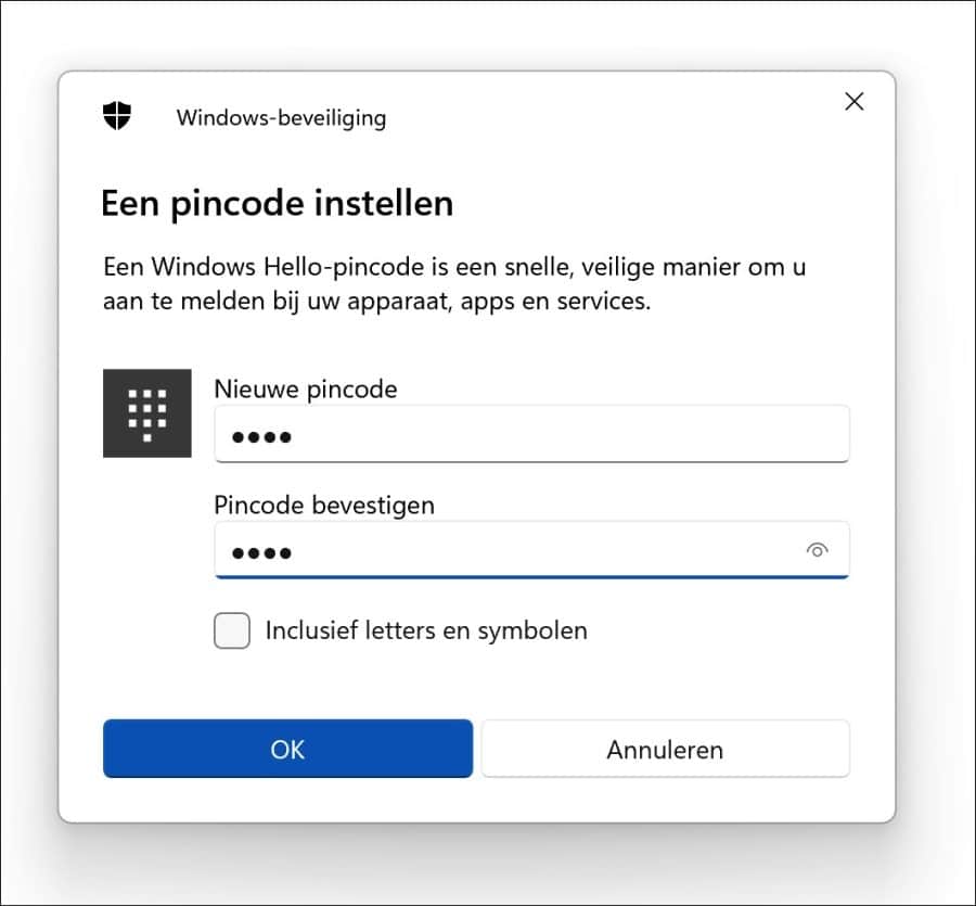 Hoe kan ik aanmelden met pincode in Windows 11?