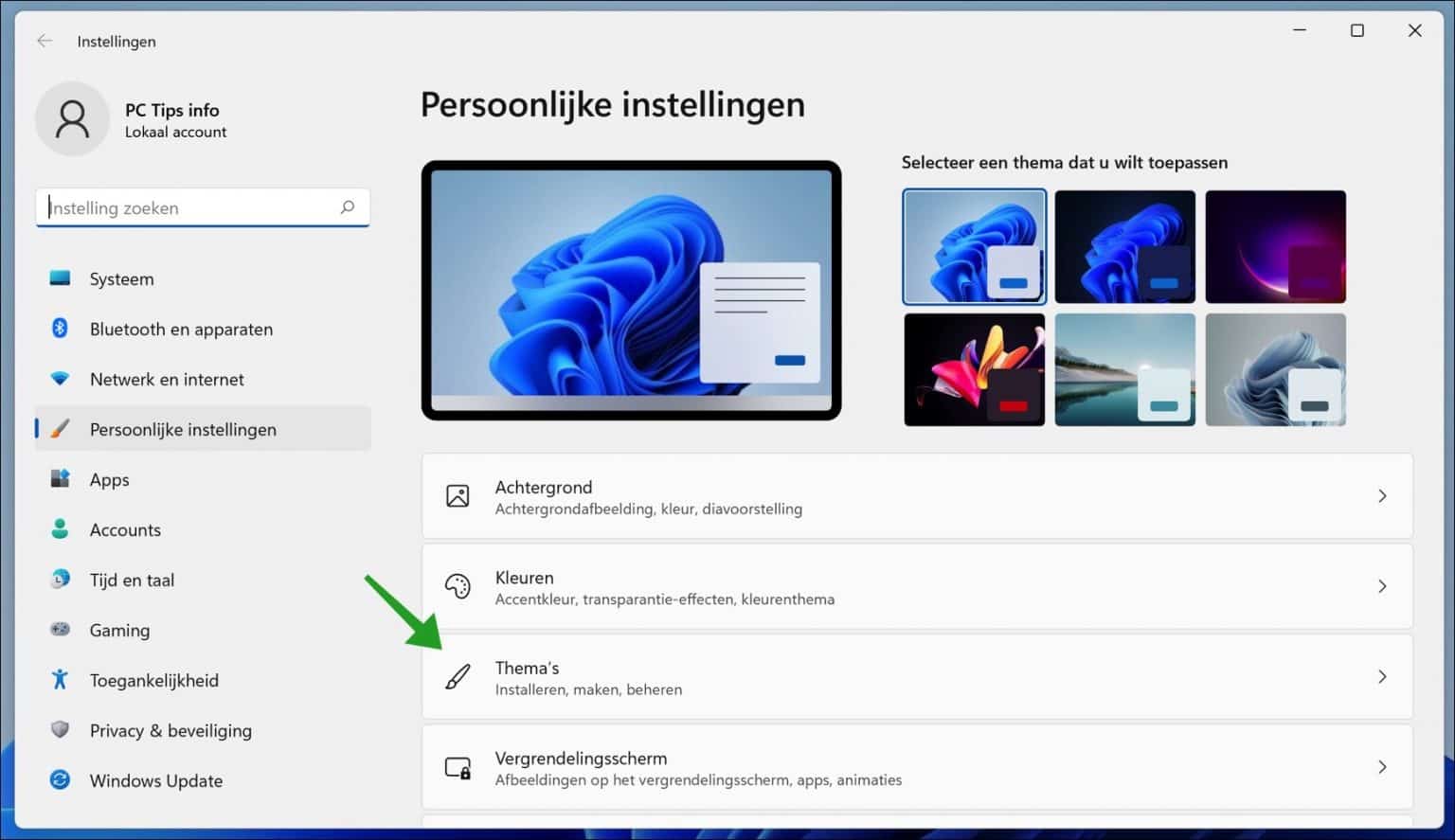 Bureaubladpictogrammen weergeven in Windows 11