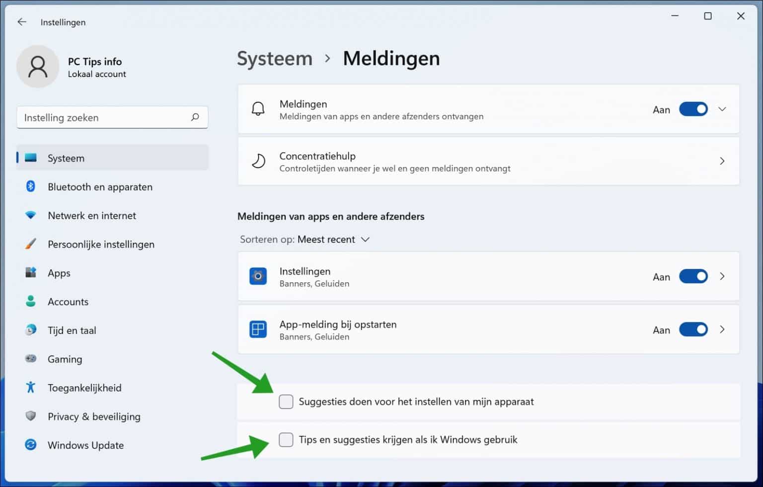 Tips en Suggesties uitschakelen in Windows 11? Dit is hoe!