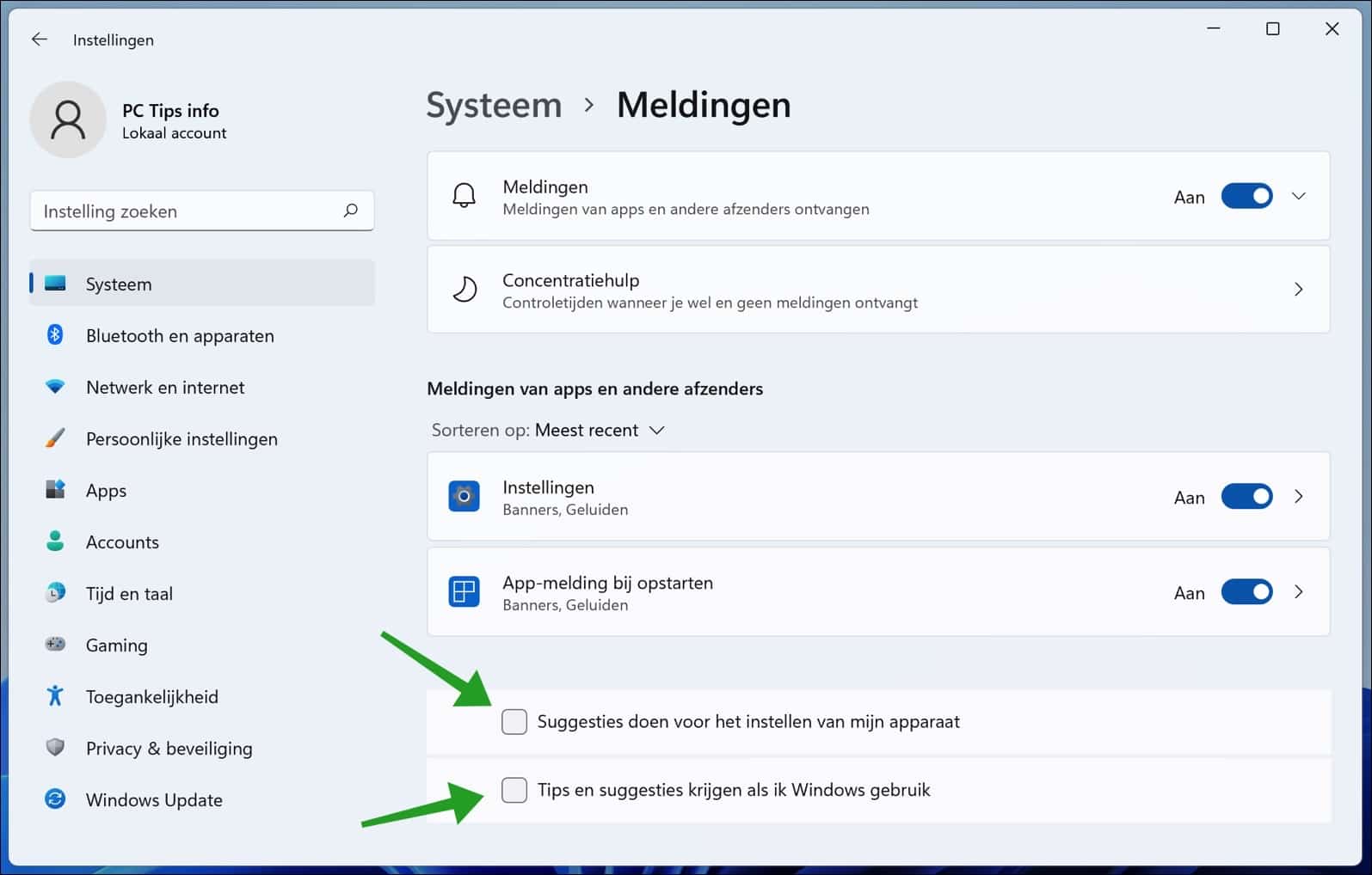 Tips en Suggesties uitschakelen in Windows 11? Dit is hoe!