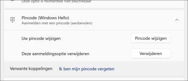 Hoe kan ik aanmelden met pincode in Windows 11?