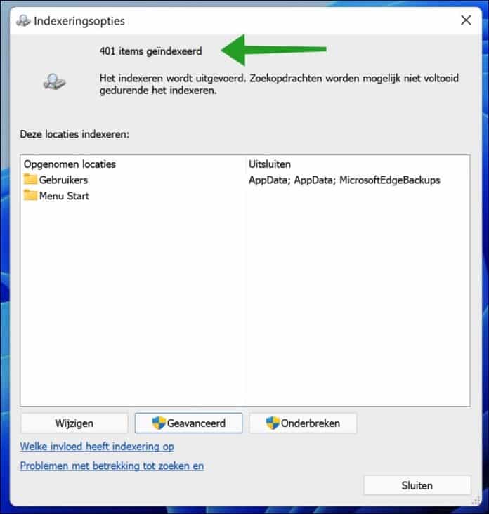 Windows 11 indexering opnieuw samenstellen? Dit is hoe!