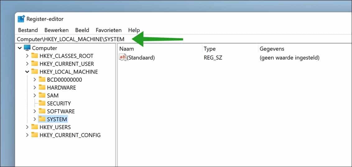 Windows register openen en bewerken in Windows 11 of 10