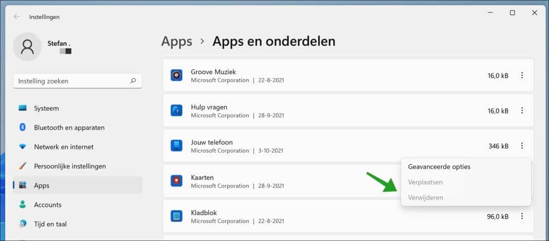 Jouw telefoon app verwijderen uit Windows 11 - PC Tips