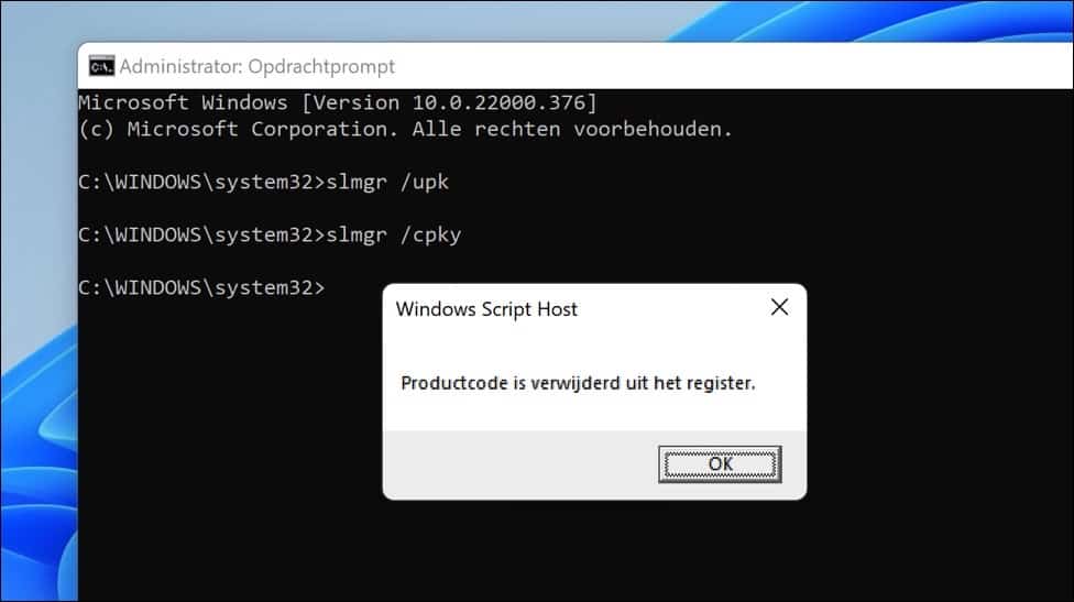 Oude Windows licentie overzetten naar een nieuwe computer