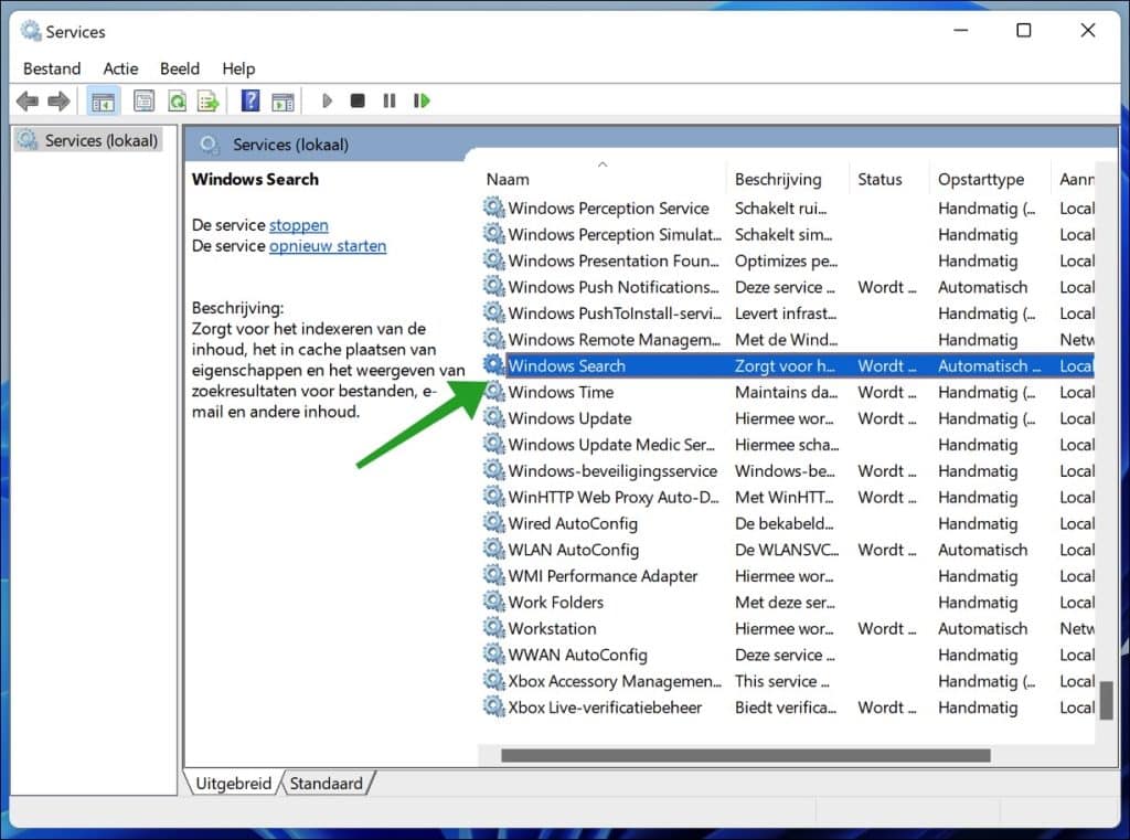 Windows zoeken inschakelen of uitschakelen in Windows 11/10