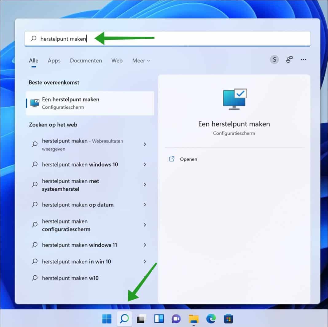 Back-up maken van het Windows 11 register en terugzetten