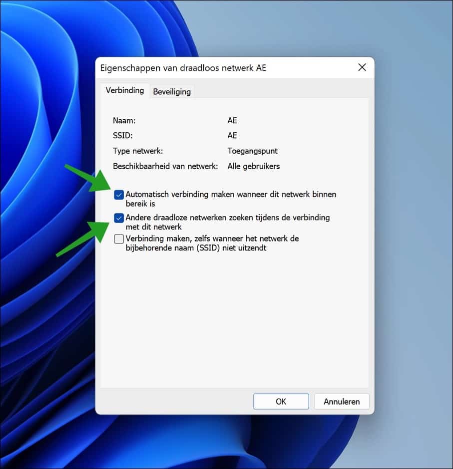 Automatisch verbinding maken met het Sterkste WiFi netwerk