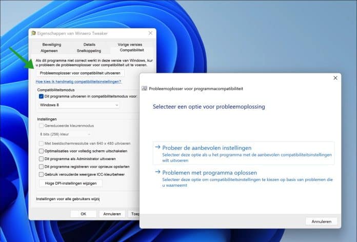 Oude programma's uitvoeren in Windows 10 of Windows 11