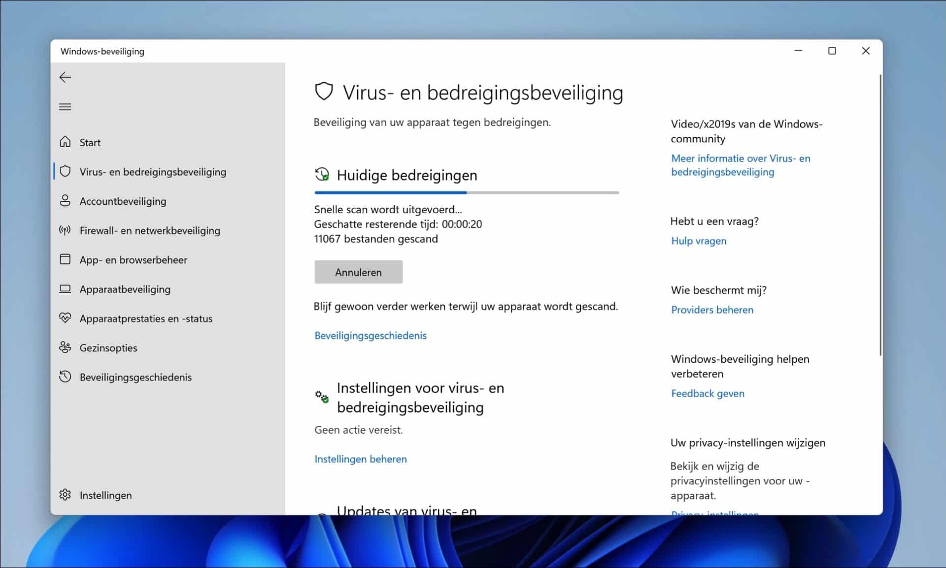 Windows defender opnieuw installeren in Windows 11 of 10