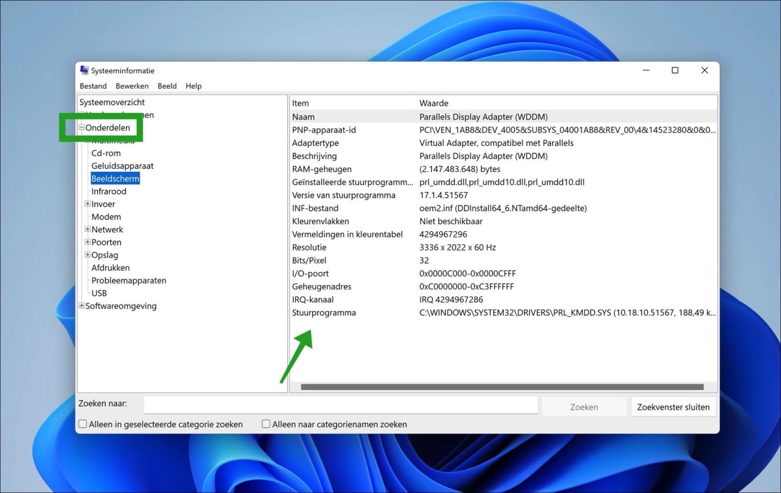 Computer specificaties bekijken in Windows 11 of Windows 10