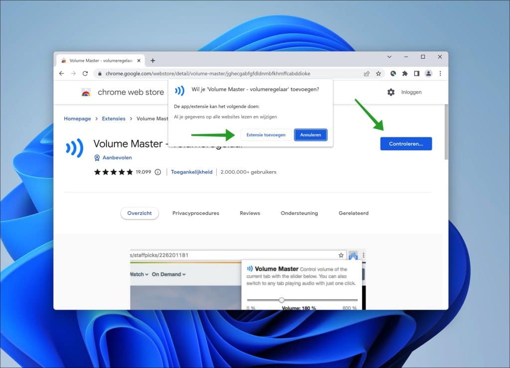 Geluid volume in Google Chrome verhogen boven 100%