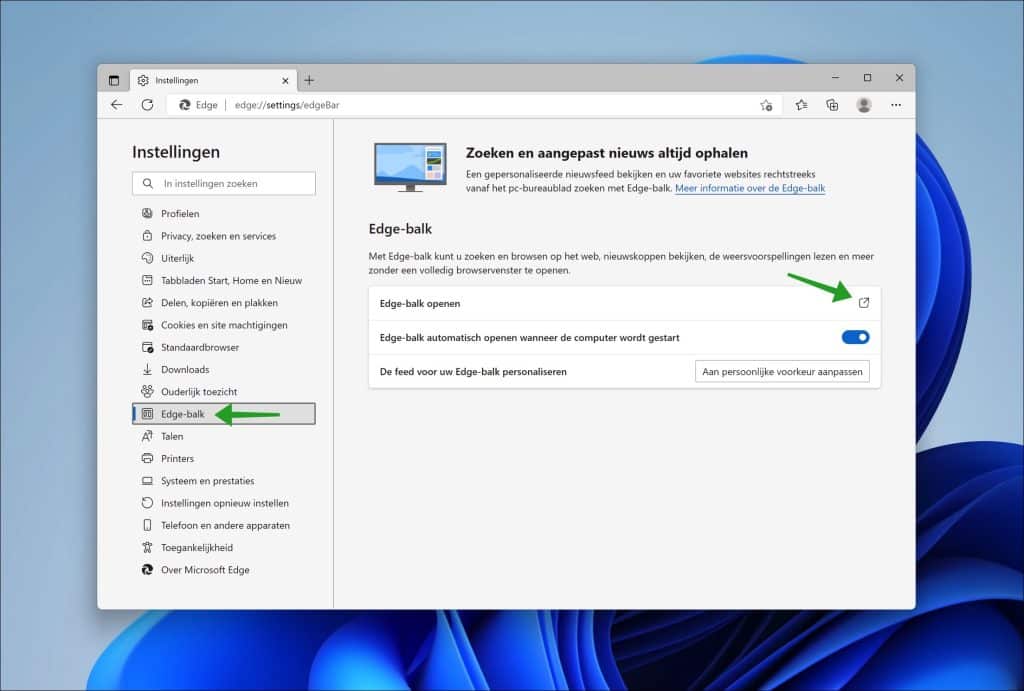 Microsoft Edge balk inschakelen en gebruiken? Dit is hoe!