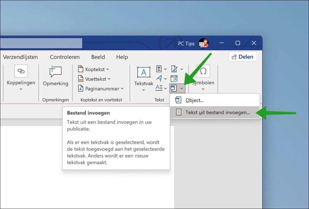 Meerdere Word documenten samenvoegen tot één document