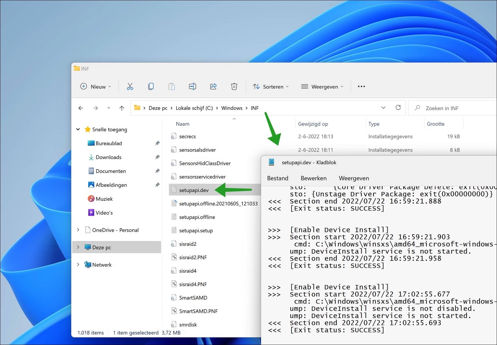 Welke stuurprogramma's zijn er in Windows 11 geinstalleerd