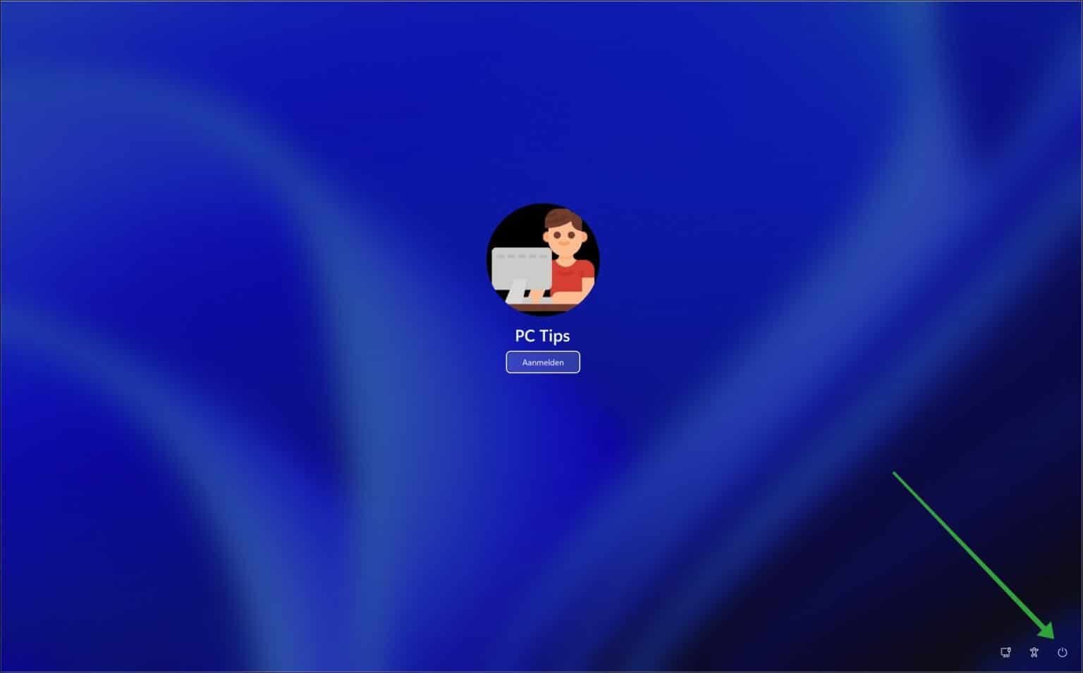 Uitschakelen knop op aanmeldscherm verbergen in Windows 11