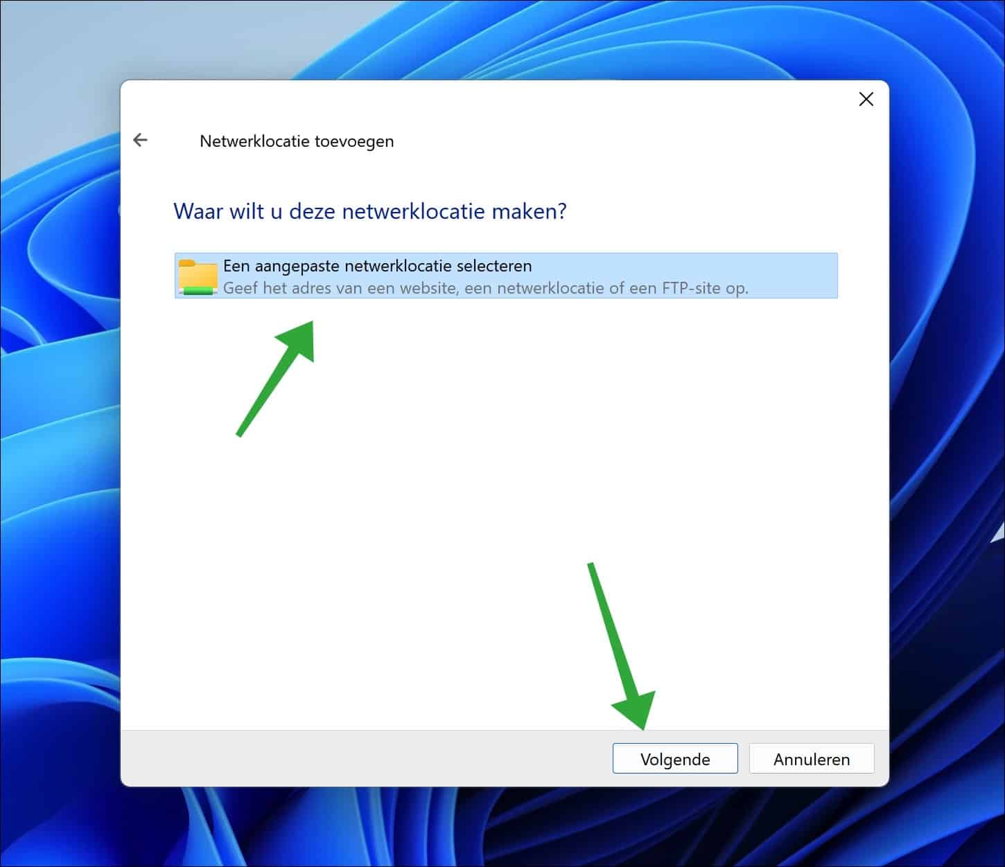 Een FTP netwerkstation aanmaken in Windows 11
