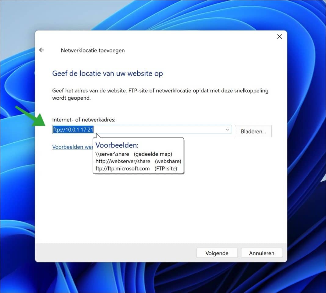 Een FTP netwerkstation aanmaken in Windows 11