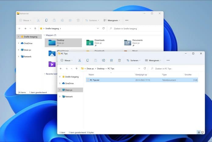 Een map openen als nieuw venster in Windows 11 of Windows 10