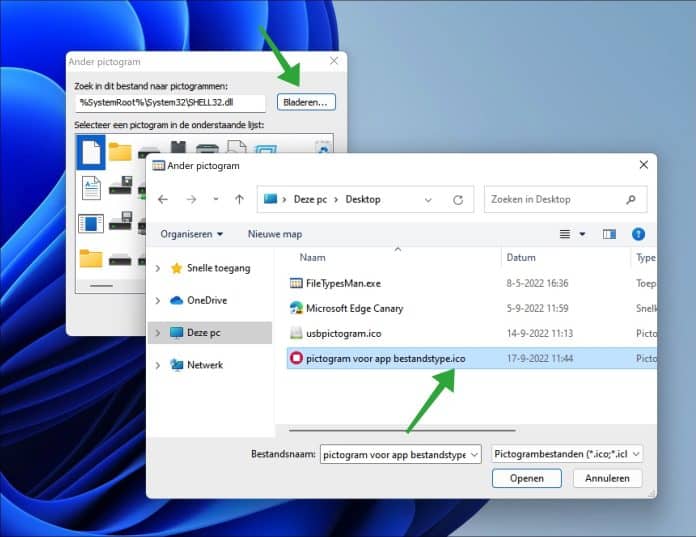 Pictogram van elk bestandstype wijzigen in Windows 11 of 10