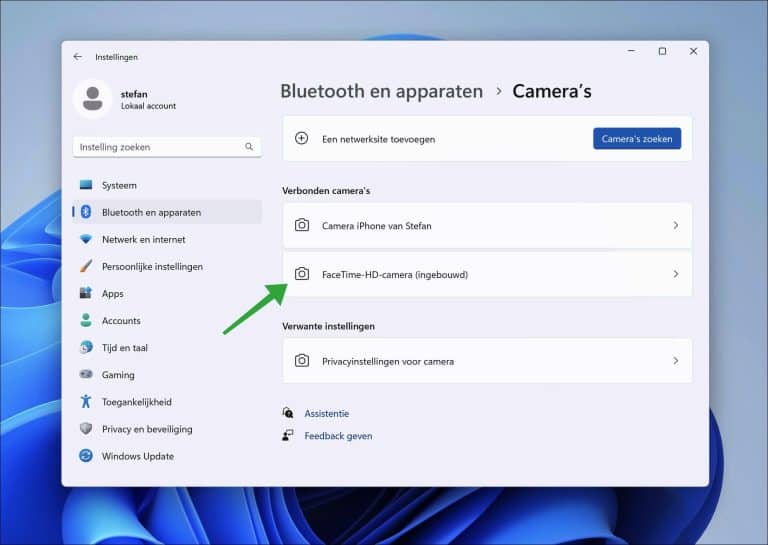 Webcam inschakelen of uitschakelen in Windows 11