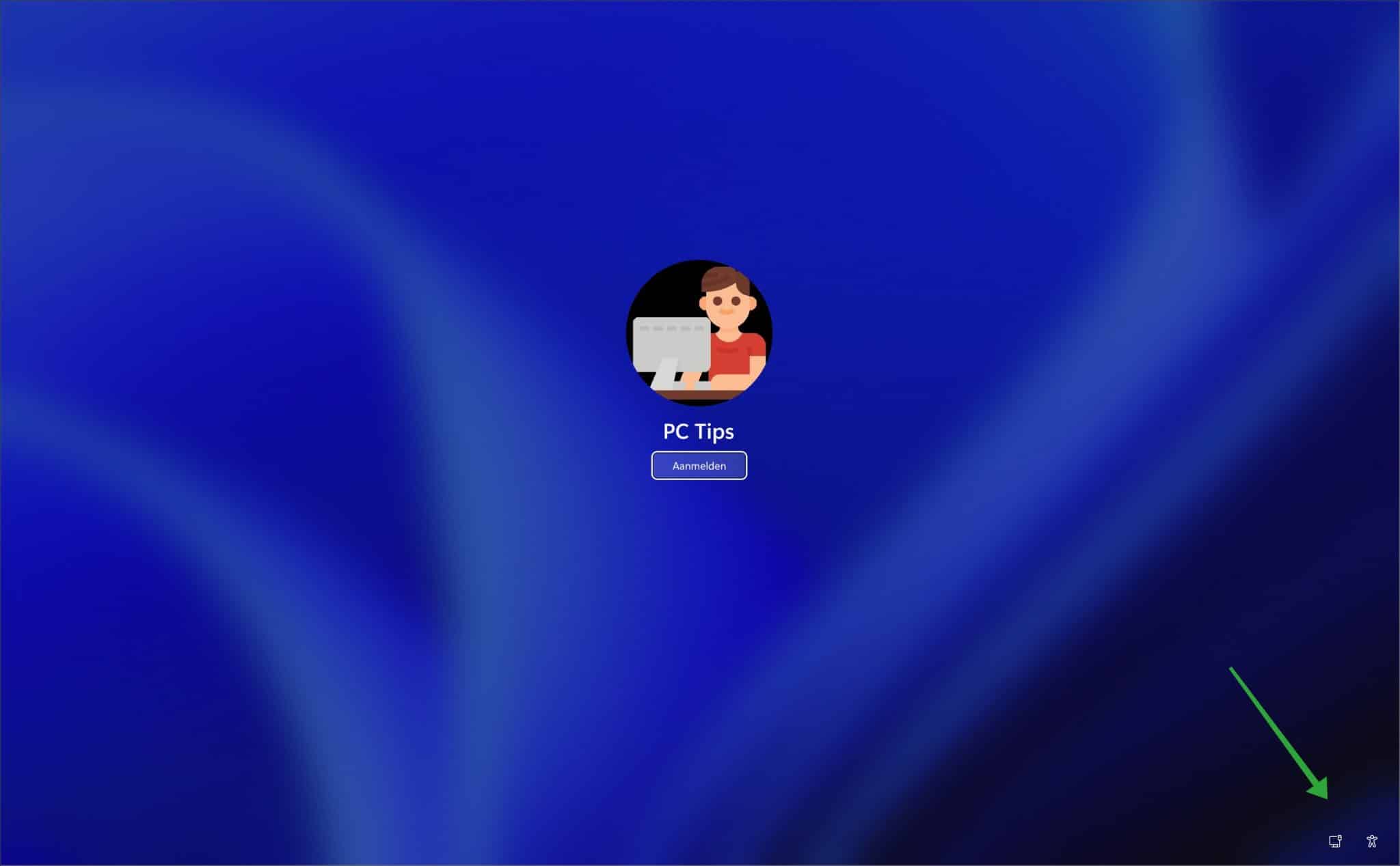 Uitschakelen knop op aanmeldscherm verbergen in Windows 11