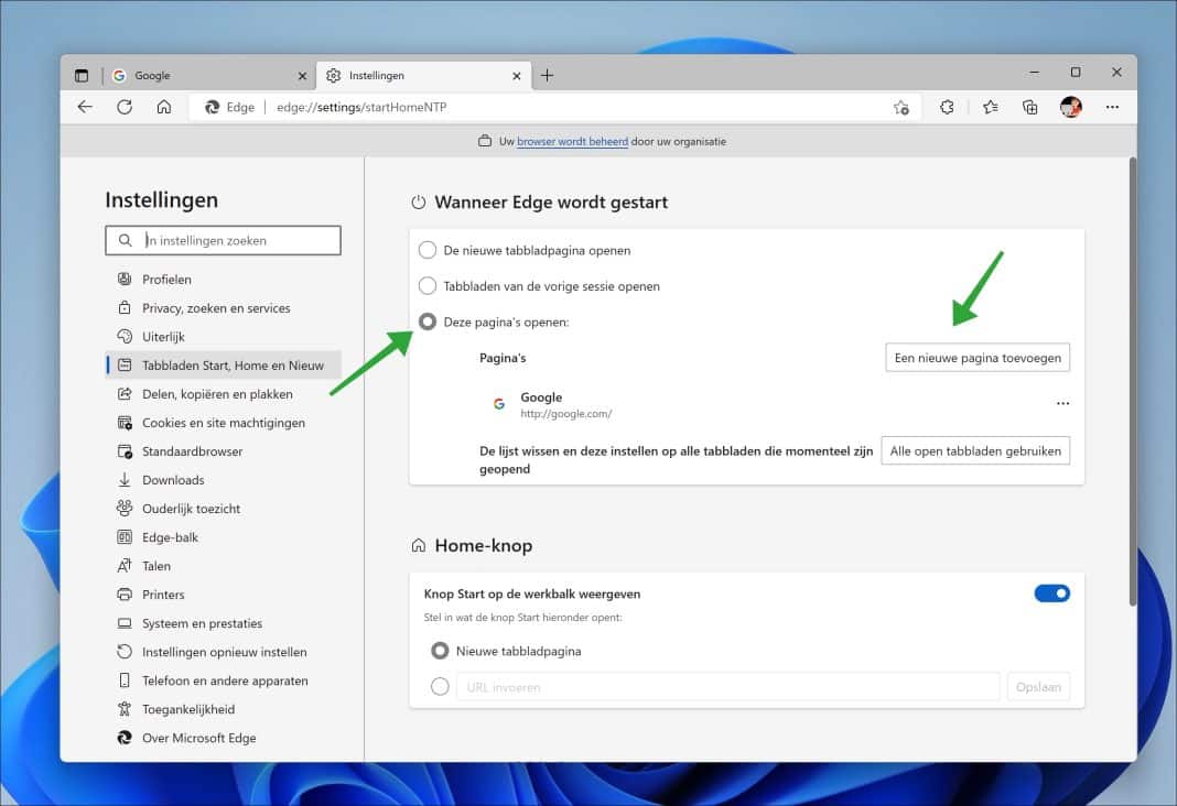 Bing verwijderen uit de Microsoft Edge browser (Gids!)