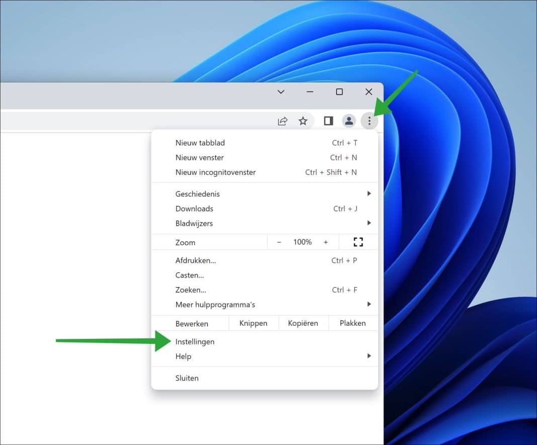 JavaScript in- of uitschakelen in de Google Chrome browser