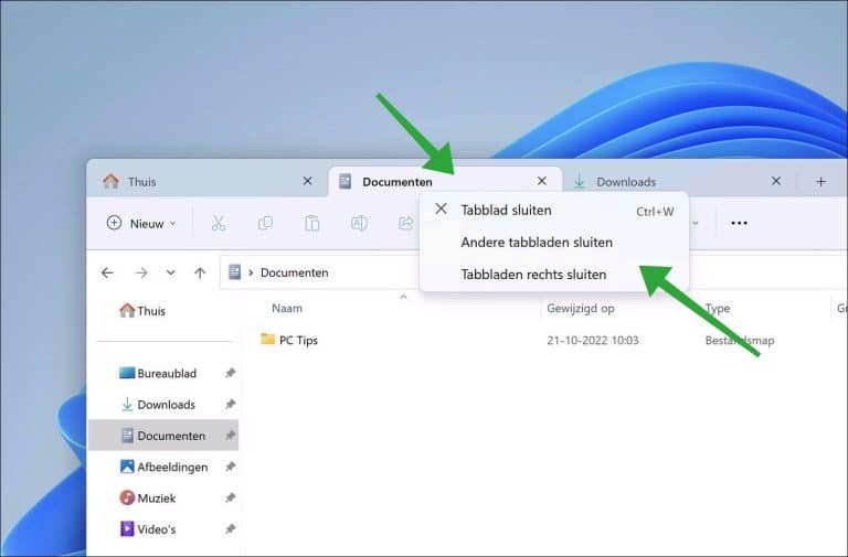 Tabbladen in de Windows verkenner: Hoe werkt het?
