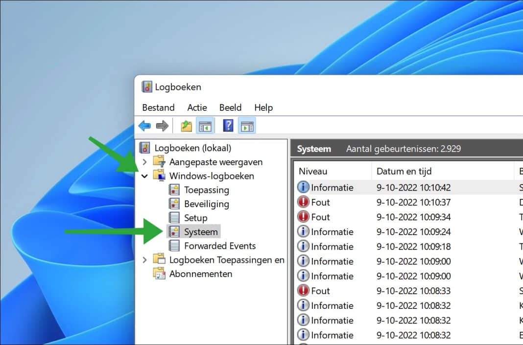 Wanneer is Windows 11 of 10 voor het laatst afgesloten?