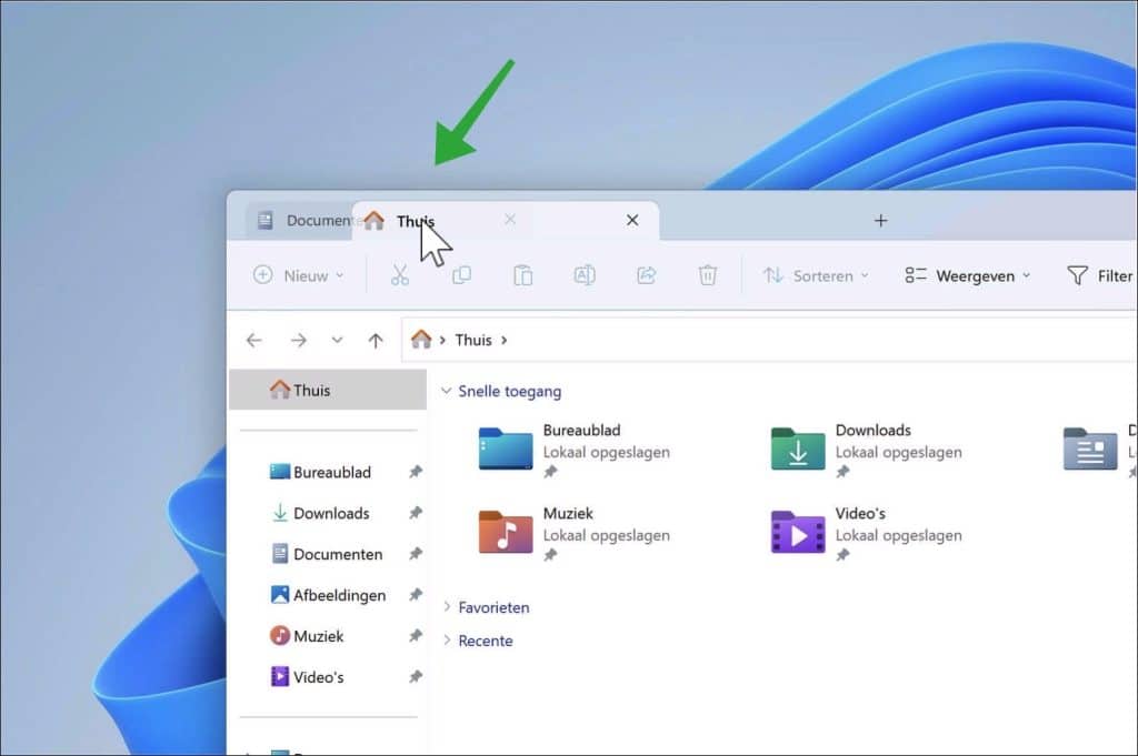Tabbladen in de Windows verkenner: Hoe werkt het?