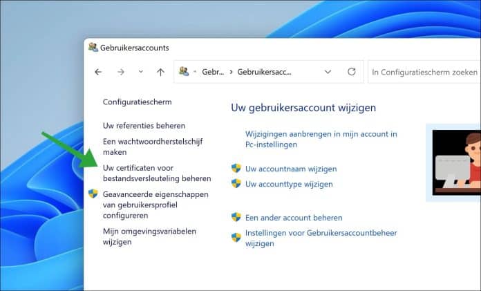 Bestanden of mappen versleuten met EFS in Windows 11