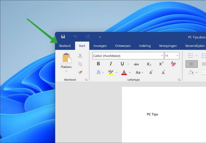 Wachtwoord toevoegen aan Word-document via Windows of Mac