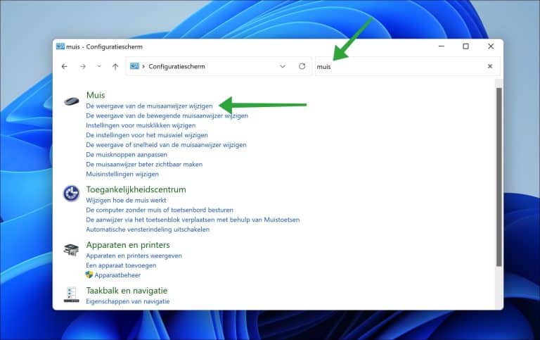 Linkshandige muis aanwijzer instellen in Windows 11/10
