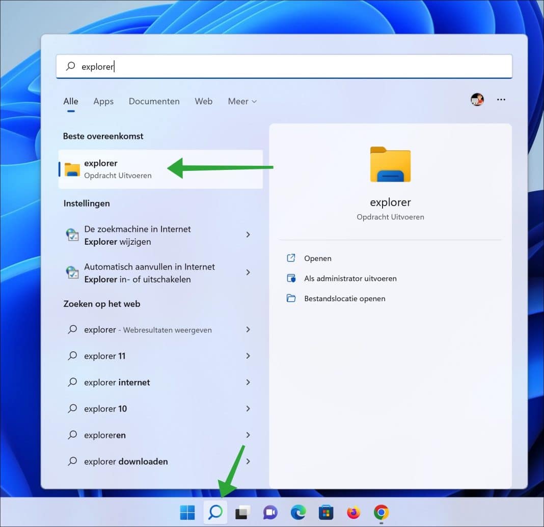 Windows verkenner vastmaken aan de taakbalk in Windows 11/10