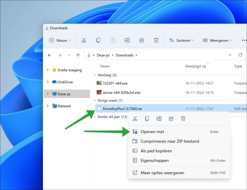 RAR bestand openen in Windows 11? Zo werkt het!