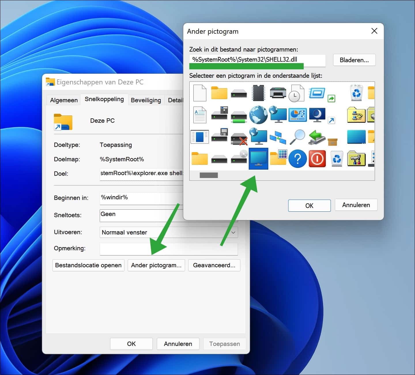 "Deze PC" snelkoppeling vastmaken aan de taakbalk