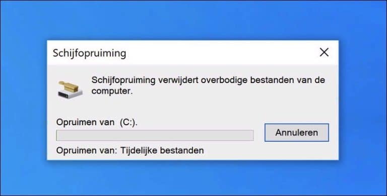 Tijdelijke bestanden verwijderen in Windows 10 met deze gids