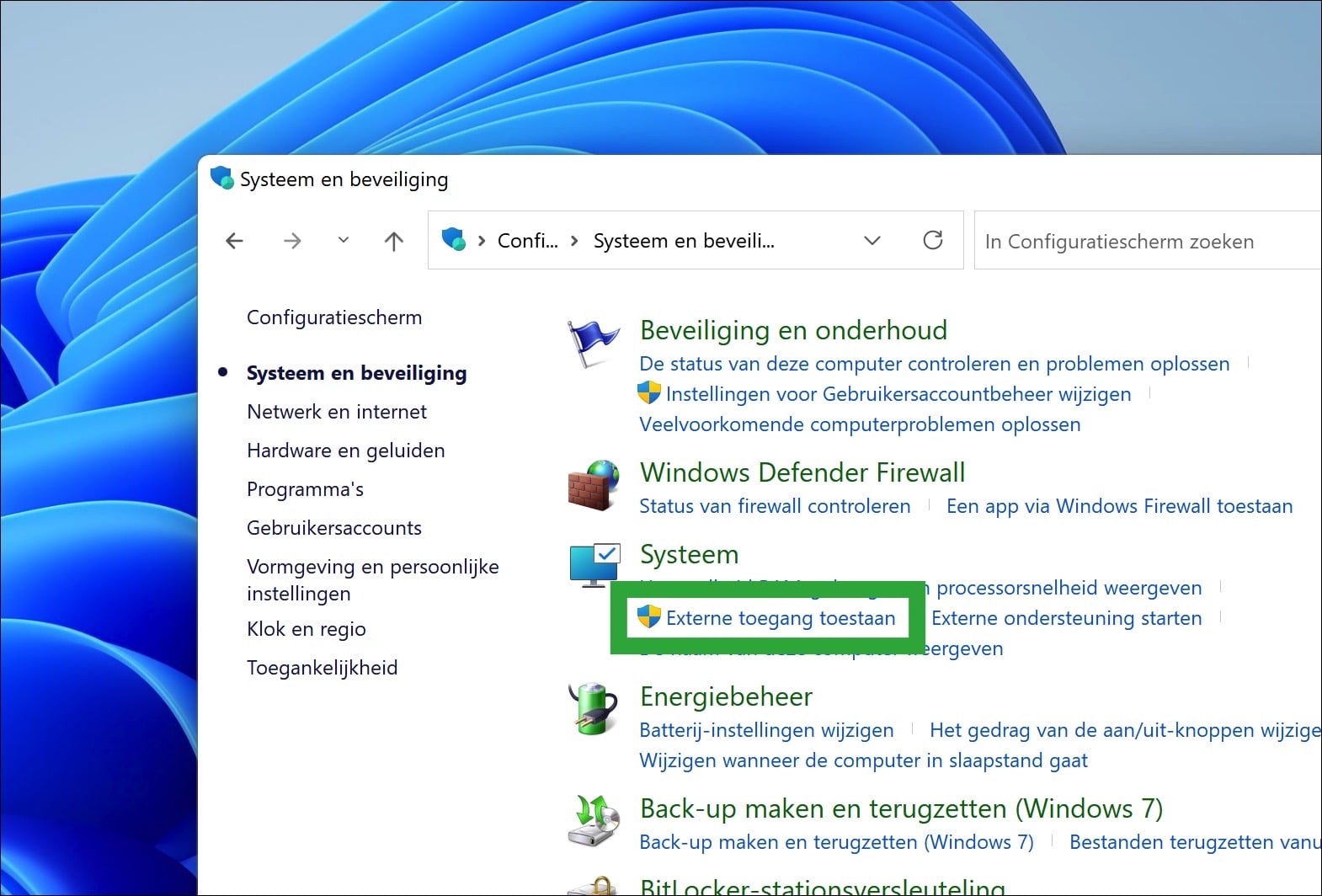 Extern bureaublad uitschakelen in Windows 11 of 10
