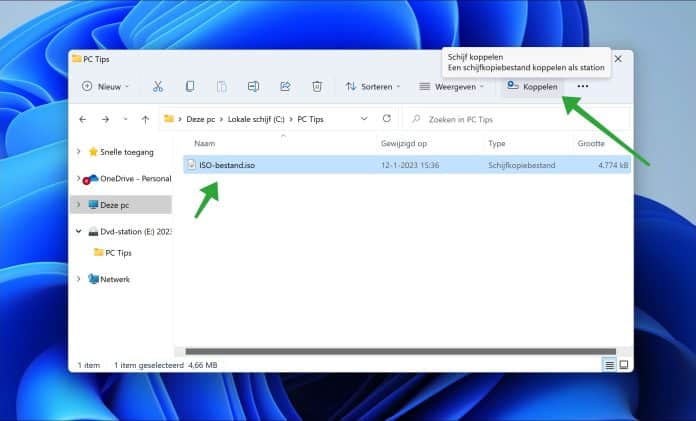 ISO bestand maken in Windows 11 of 10 met WinBurner