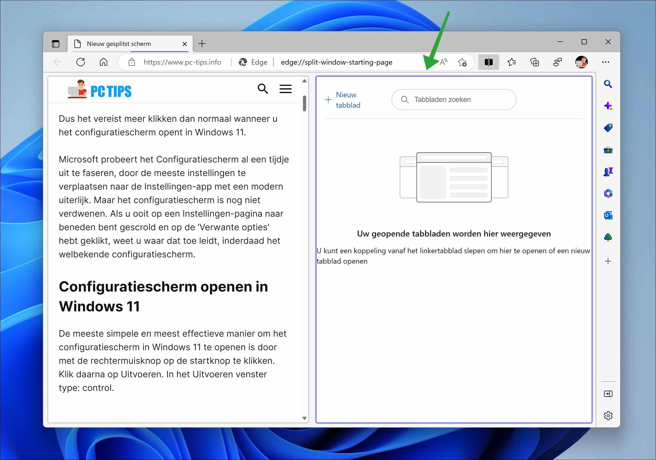 Scherm splitsen met de Microsoft Edge browser? Zo werkt het