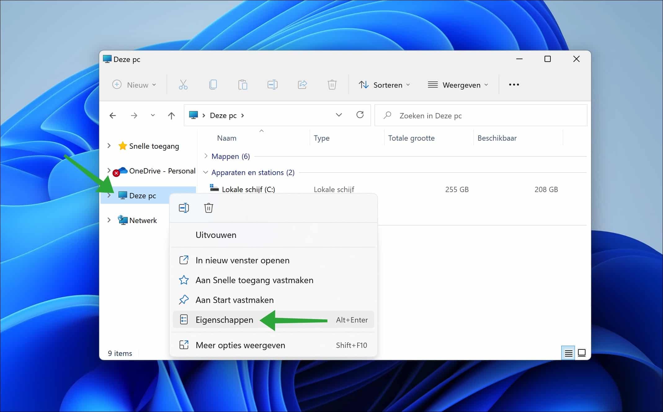 Preventie van gegevensuitvoering (DEP) in- of uitschakelen